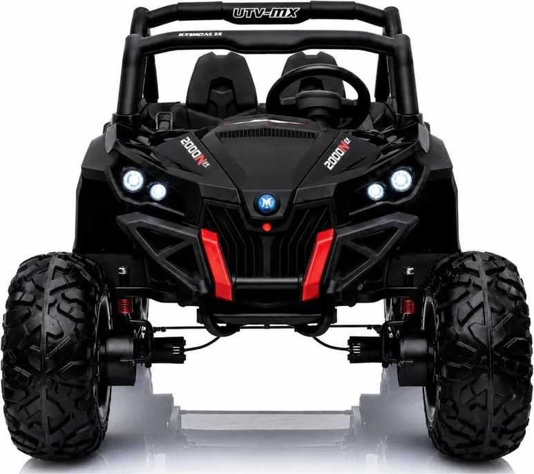 LEAN CARS Akumulátorové auto Jeep XMX603 4x4 s MP4 panelem, černé