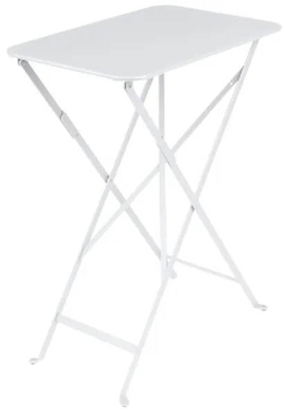 Bílý zahradní stolek Fermob Bistro, 37 x 57 cm