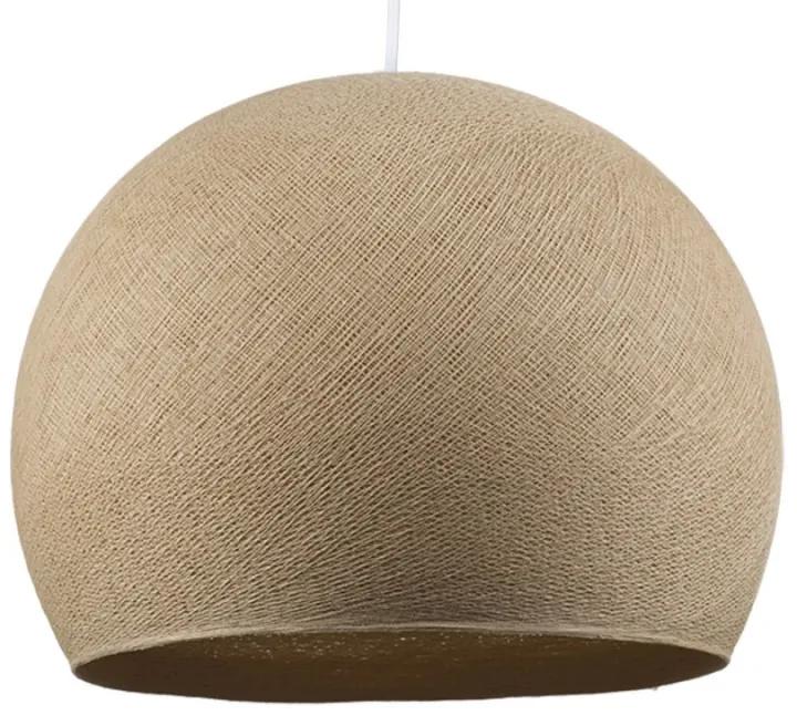 creative cables Stínidlo tvaru kupole z polyesterového vlákna - 100% vyrobené ručně Barva komponentu: Olivově Zelená, Velikost ⌀: S - 31cm