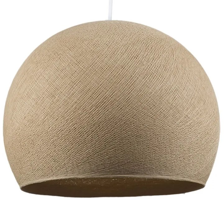creative cables Stínidlo tvaru kupole z polyesterového vlákna - 100% vyrobené ručně Barva komponentu: Písková, Velikost ⌀: M - 35cm