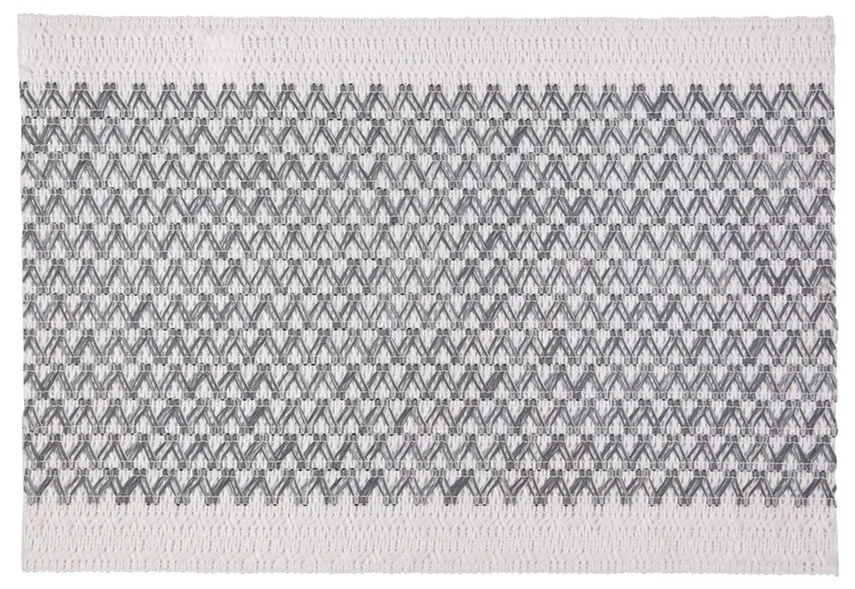 Bo-ma Trading Prostírání Elly bílá - tmavě šedá, 30 x 45 cm