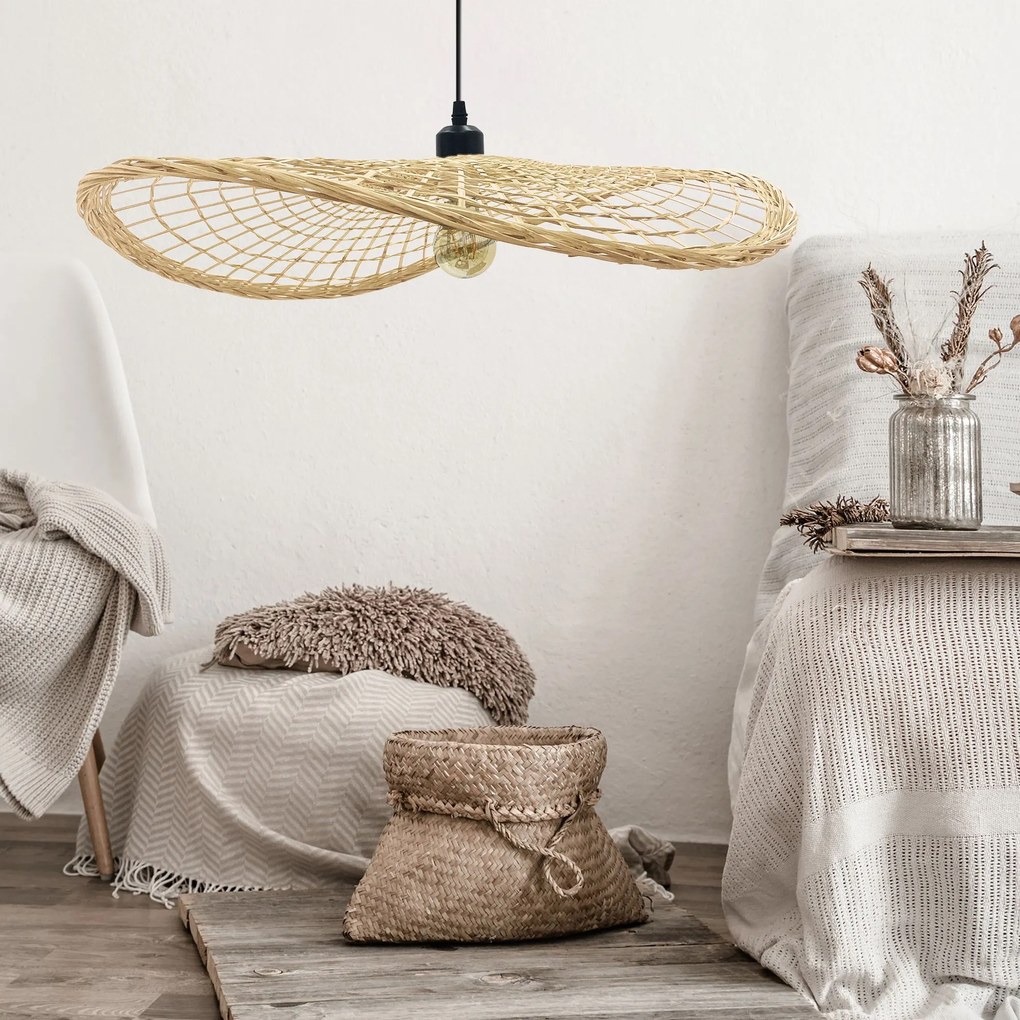 Toolight Boho, stropní svítidlo 1xE27 APP1541-1CP, hnědá-černá, OSW-06977
