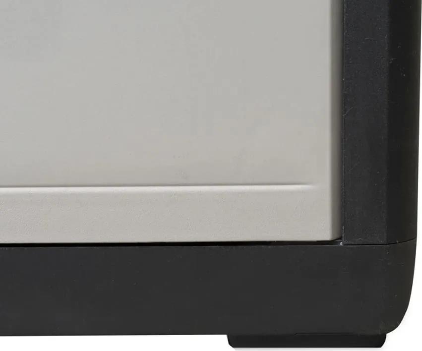 vidaXL Zahradní skladovací skříň se 4 policemi [43701] Barva: Černá a šedá