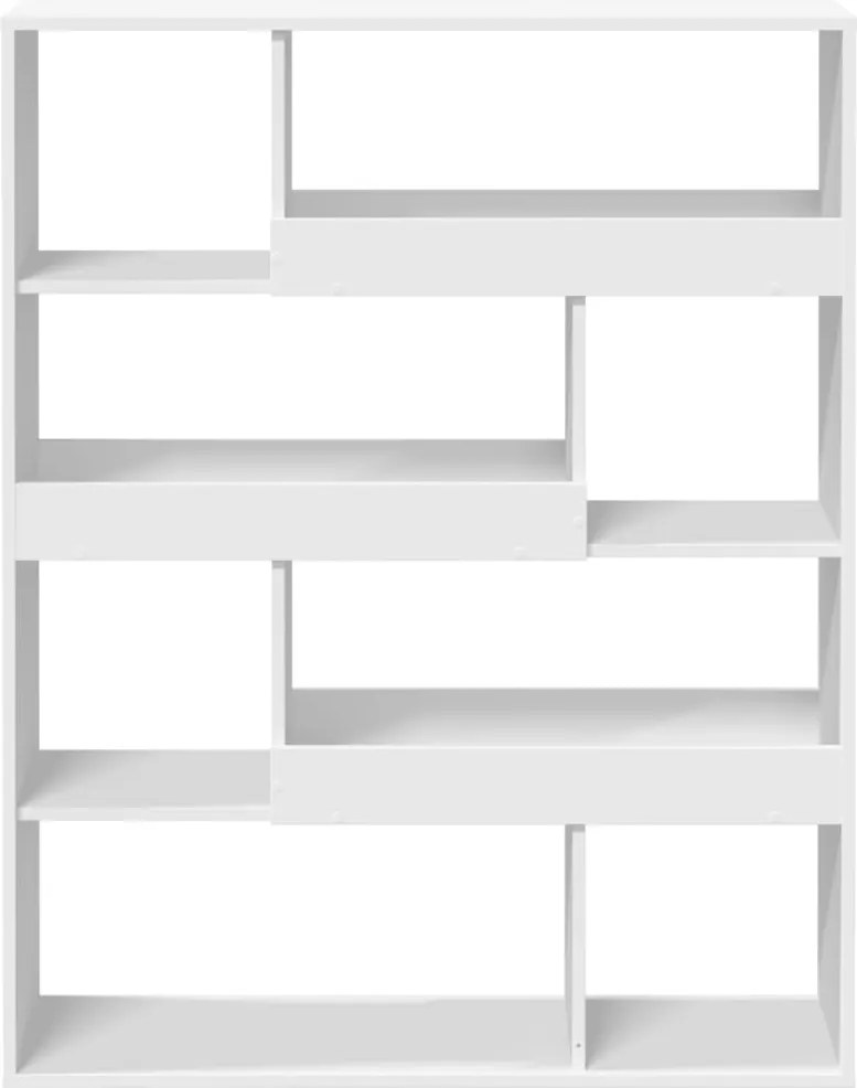 Knihovna bílá 100 x 33 x 125,5 cm kompozitní dřevo 3309330