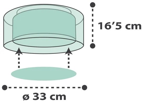 Dalber 41416H - Dětské stropní svítidlo CLOUDS 2xE27/60W/230V zelená