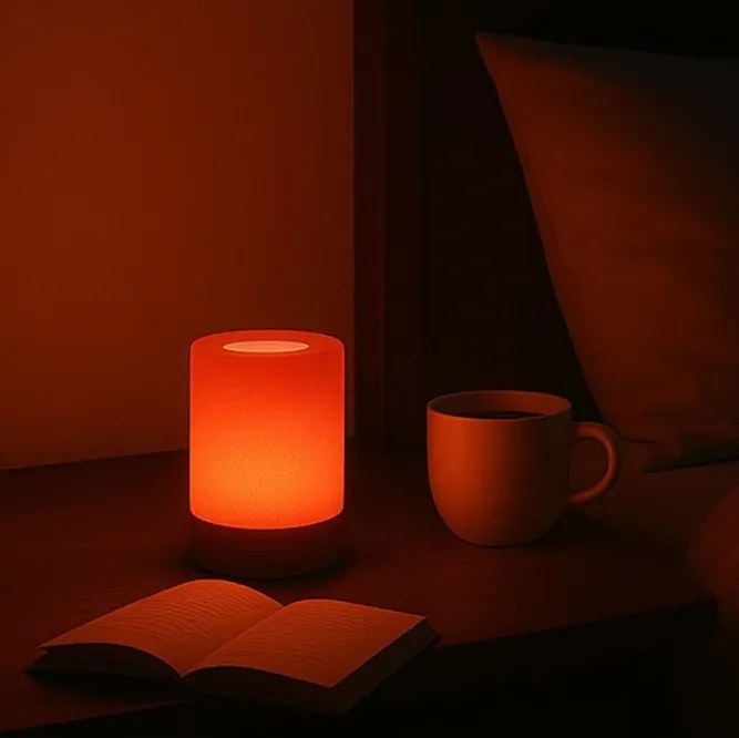 Brilliant G40955/05 AKU stolní lampa ARO RGB bílý lem USB-C, IP44