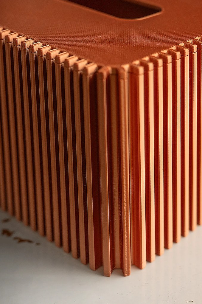 BOX SETA - Designový box na jednorázové kapesníčky, měděná