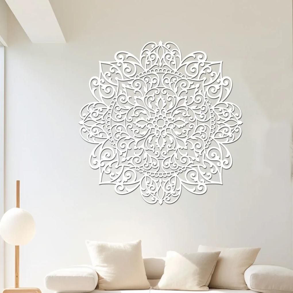 dřevo života Mandala na zeď BEZPODMINEČNÁ LÁSKA Barevný vzor: Bílá, Rozměry Ø: 40
