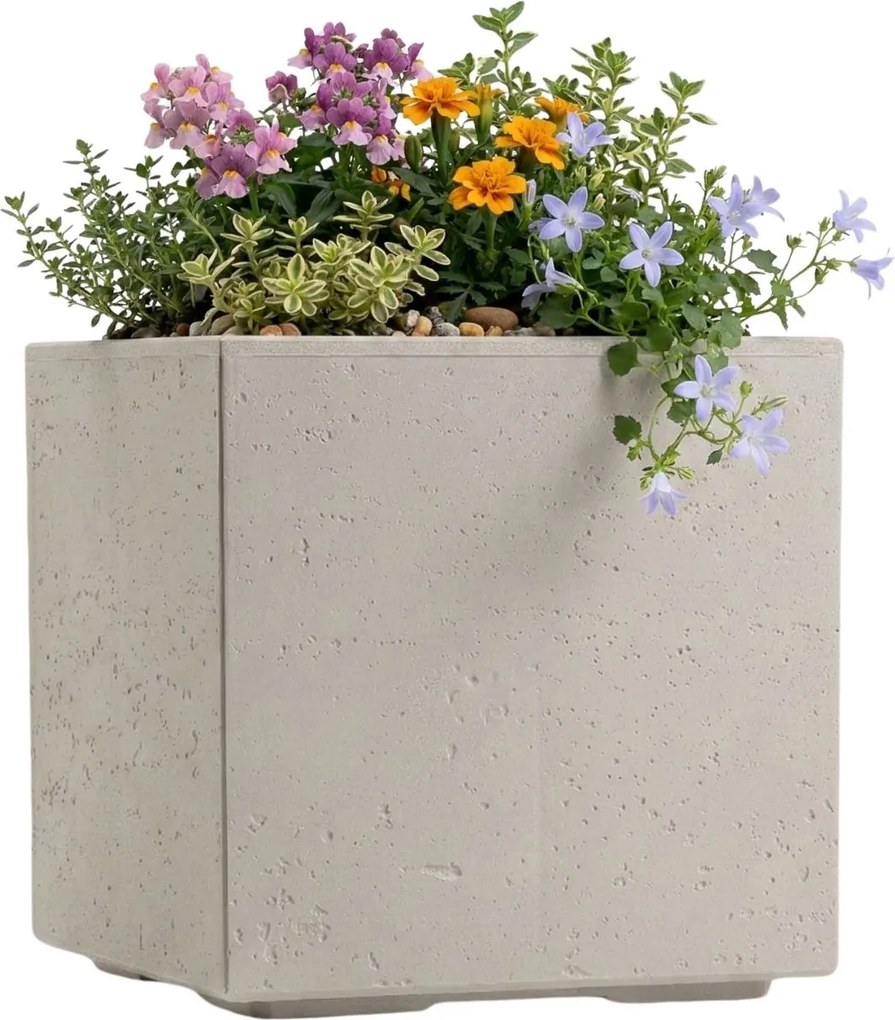 Květináč na kolečkách BETONIQUE 30x30 cm beton - výběr z 8 provedení