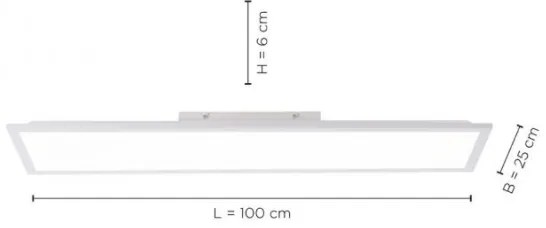 Leuchten Direkt 12204-16 - LED Přisazený panel FLAT LED/24W/230V