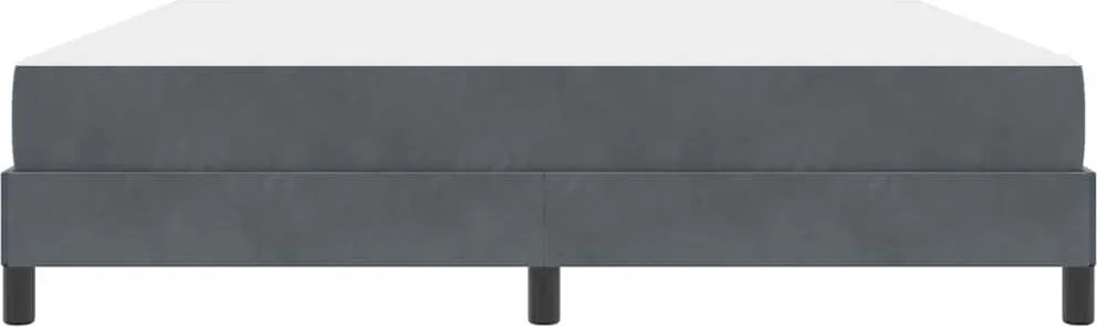 Postel s boxspringem s matrací Tmavě šedá 180 x 200 cm textil 3398708