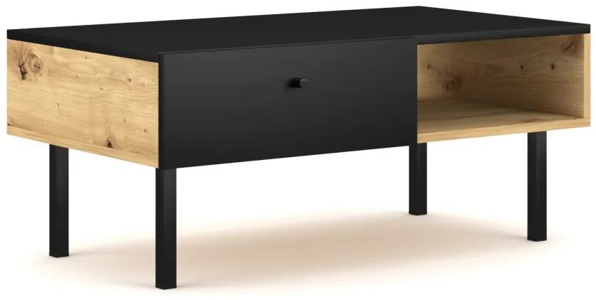 Konferenční stolek Tulia dub artisan/černý