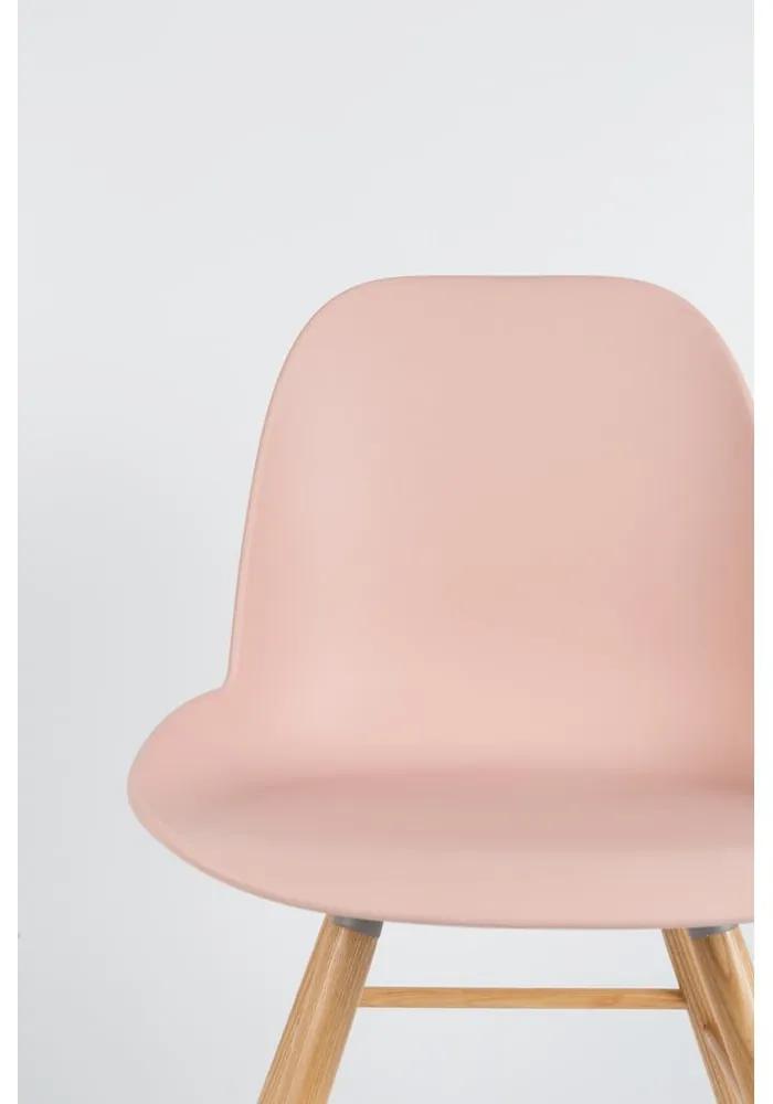 Světle růžové jídelní židle v sadě 2 ks Albert – Zuiver