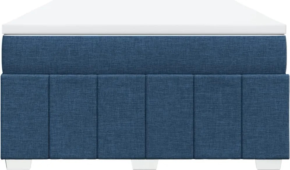 Box spring postel s matrací modrá 160x200 cm textil 3285490
