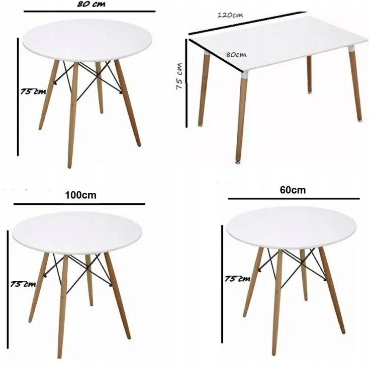 Jídelní stůl SCANDI 80 cm