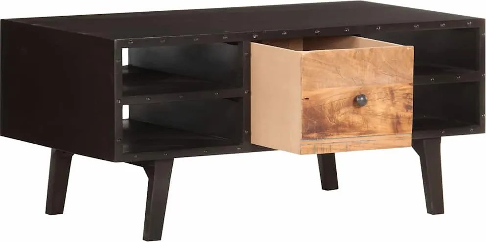 Konferenční stolek 100 x 50 x 45 cm masivní recyklované dřevo 287857
