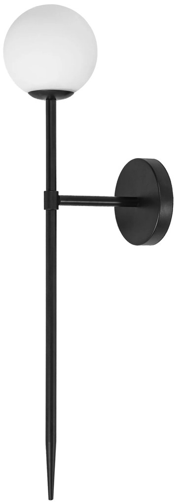 Toolight - nástěnná černá lampa 52cm APP577-1W, černá, OSW-08755