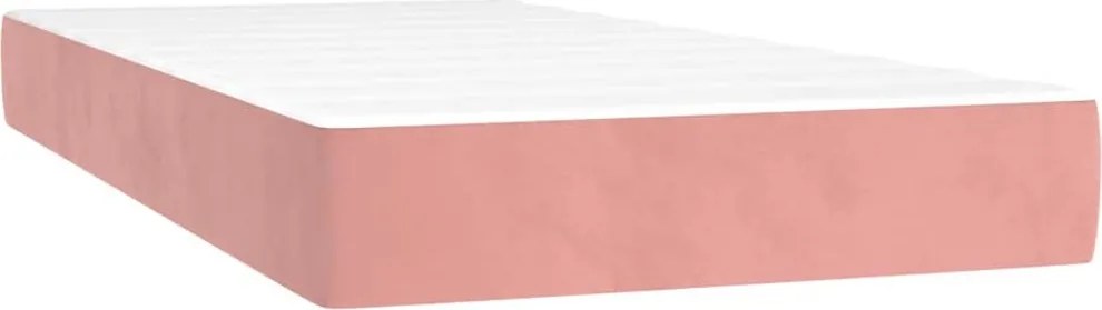 vidaXL Box spring postel s matrací a LED 120 x 190 cm samet [3270149] Barva: světle šedá