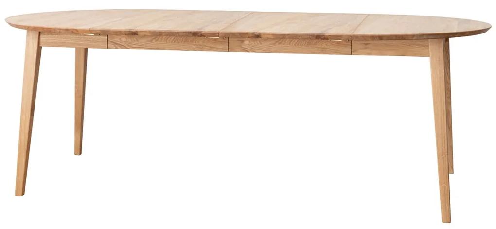Stůl rozkládací dubový kulatý Orbetello 90 cm do 190 cm