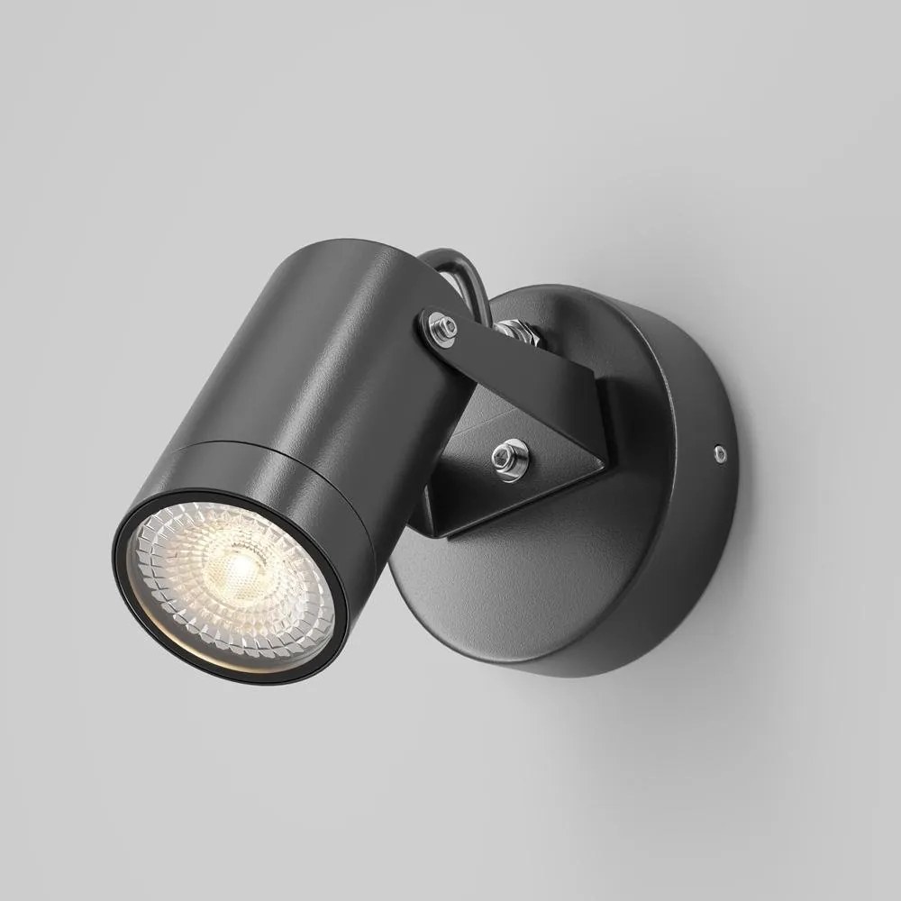 M O025WL-01B Nástěnné svítidlo Scope 50W GU10 černý hliník IP65 bodové venkovní osvětlení - MAYTONI