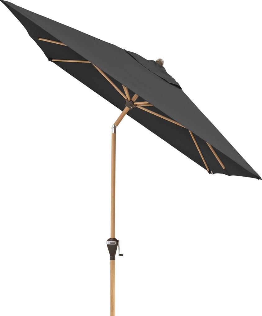 Doppler ALU WOOD zahradní slunečník 210 x 140 cm antracit