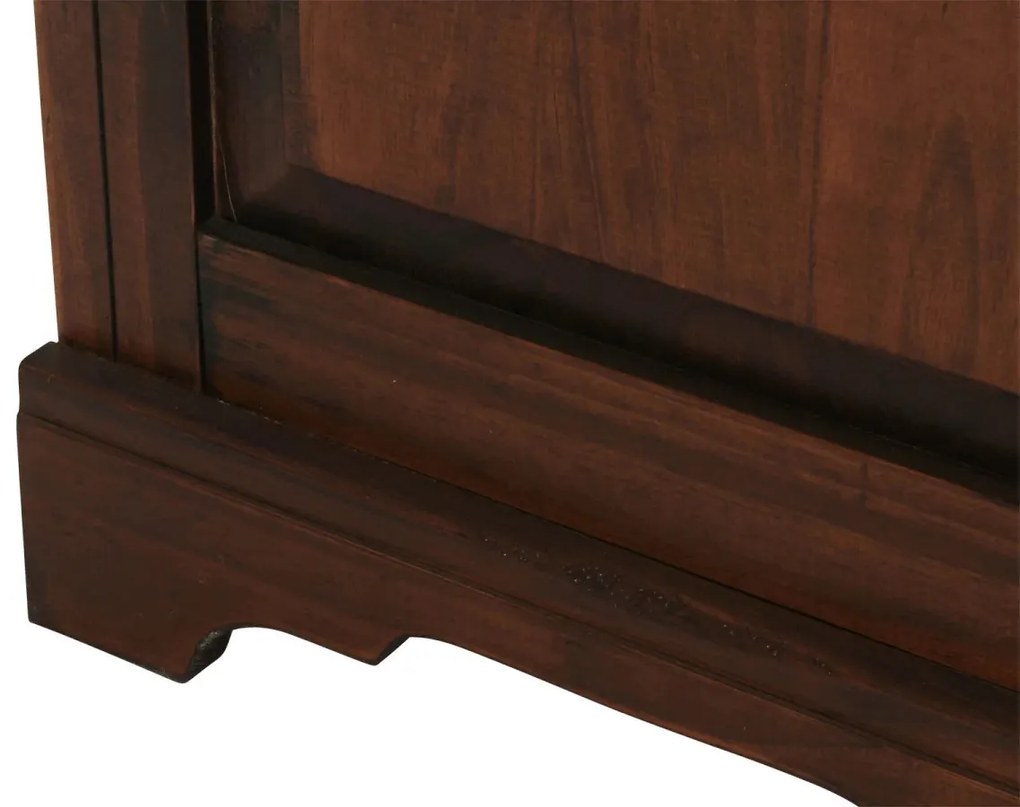 furniture-nabytek.cz - Masivní komoda Catello z borovice, lakovaná, hnědá – 170×50×90 cm