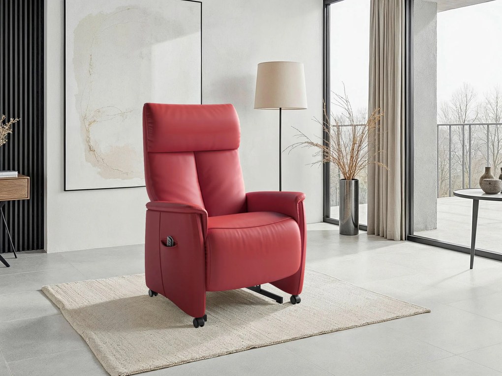 XXXLutz RELAXAČNÍ KŘESLO, kůže, červená Sit & More - Online Only křesla & taburety - 0001440324R4