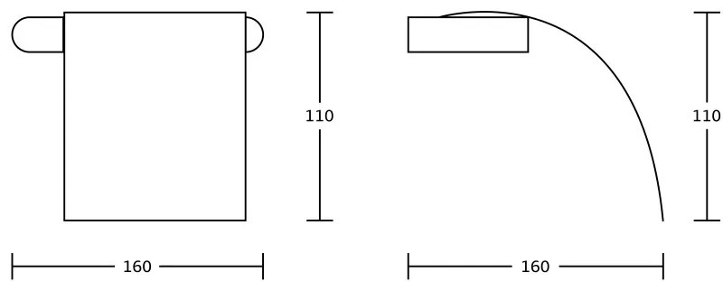 Mexen Adox, držák toaletního papíru, chromová, 70182333-00