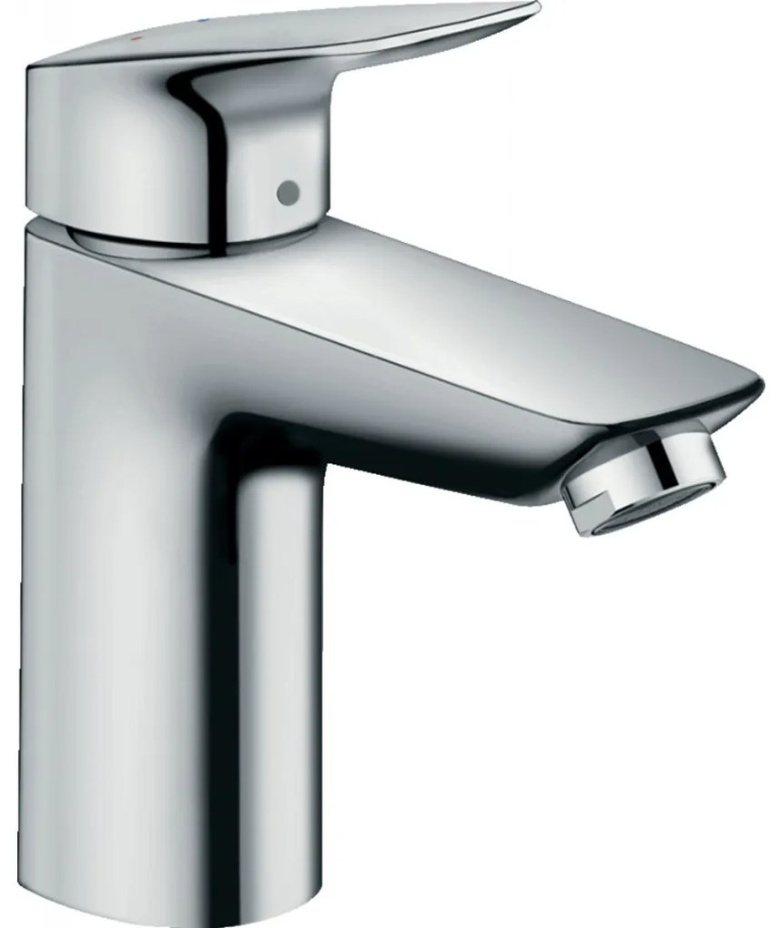 Hansgrohe Logis - Páková umyvadlová baterie 100 LowFlow s odtokovou soupravou s táhlem, chrom 71104000