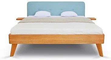 Postel Postelia DEIRA Dub 180x200cm - dřevěná postel z masivu o šíři 4 cm