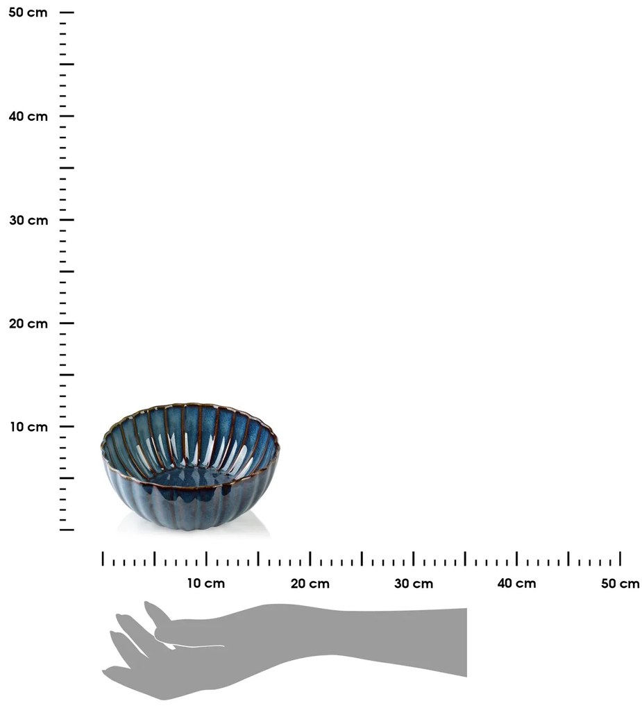 Keramická miska Evie Dark 650 ml modrá