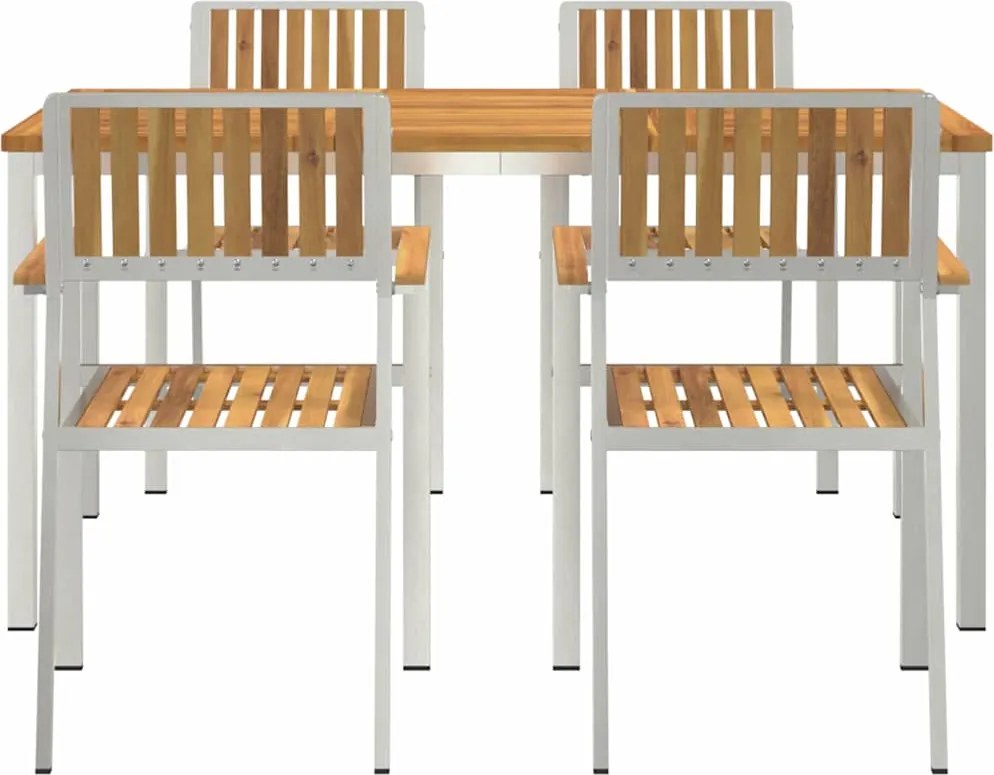 Zahradní jídelní sada 5 ks 150 x 90 x 75 cm 3334791