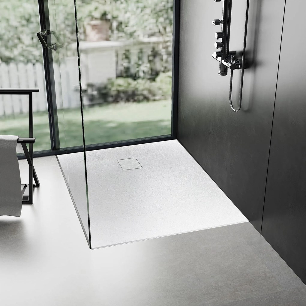 Rea Magnum White, SMC sprchová vanička 100x80x2, 5 cm, bílá, REA-K3335