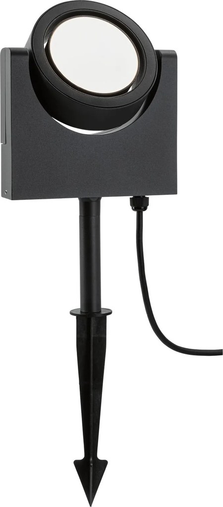 P 94408 Venkovní bodové svítidlo Swivea antracit IP44 8W 230V teplá bílá nastavitelná hlava svítidla - PAULMANN