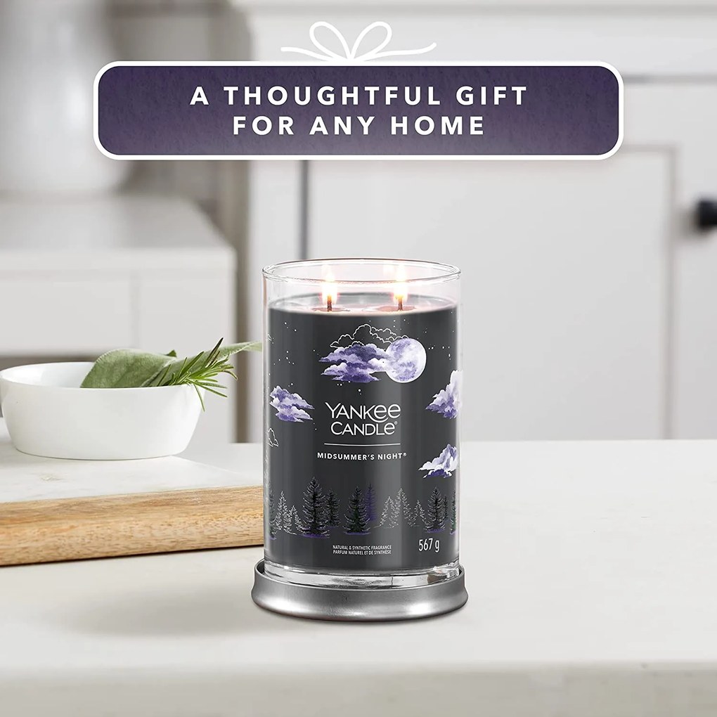 Yankee Candle vonná svíčka Signature Tumbler ve skle velká Midsummer’s Night®  567 g