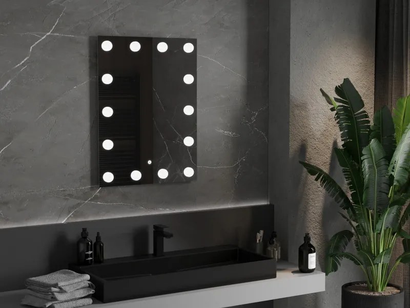 Mexen Dona podsvícené koupelnové zrcadlo 60 x 80 cm, LED 6000K, antivlna - 9818-060-080-611-00