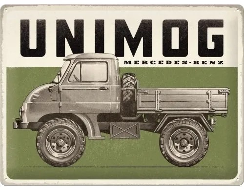 Postershop Plechová cedule: Mercedes-Benz Unimog - 40x30 cm