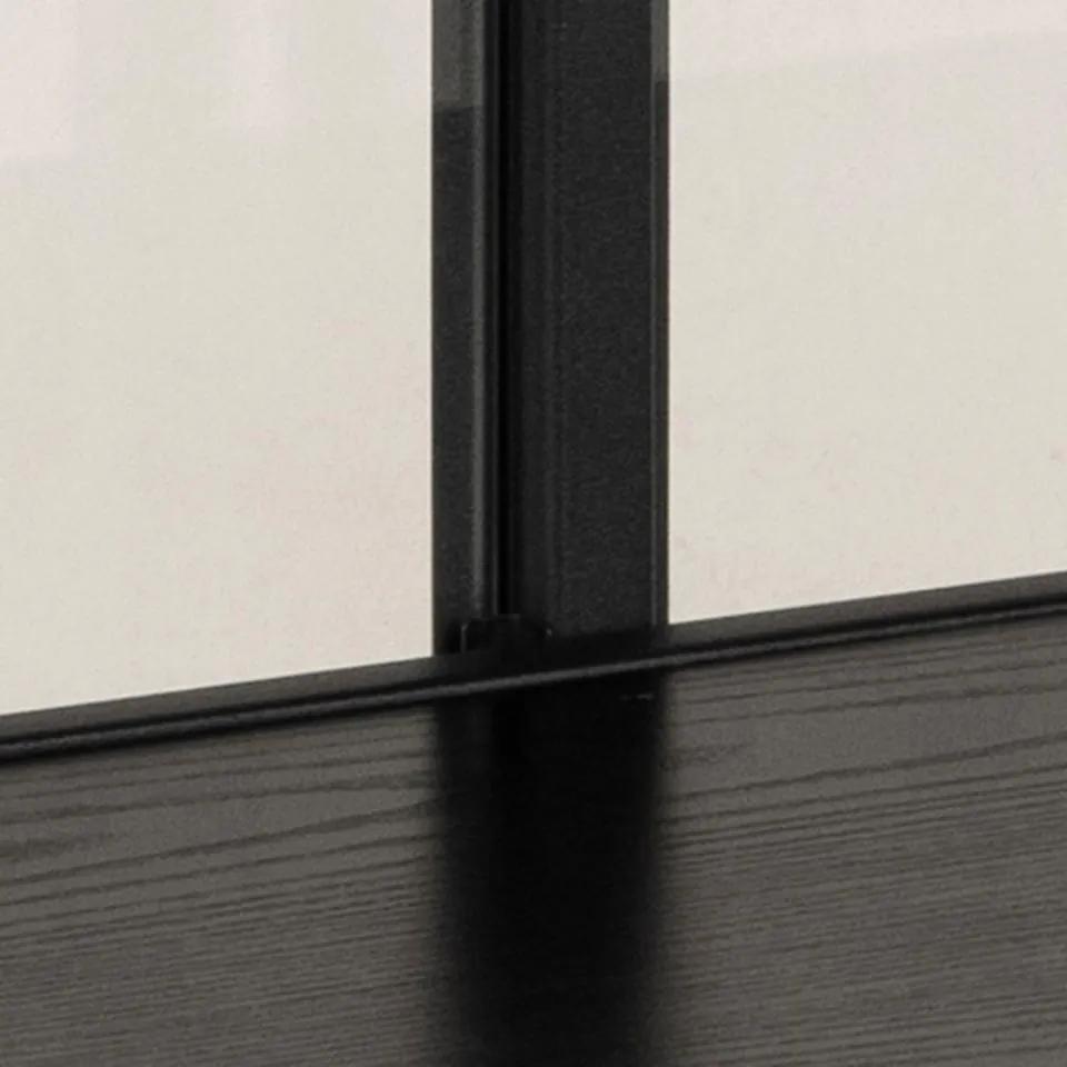 Vitrína Seaford 152,4x86,4 cm černá