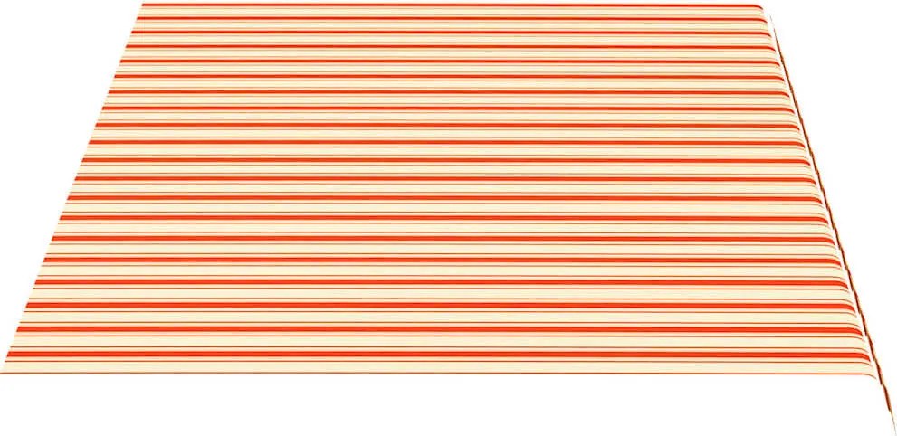Náhradní plachta na markýzu žlutá a oranžová 450 x 300 cm polyesterová 312019