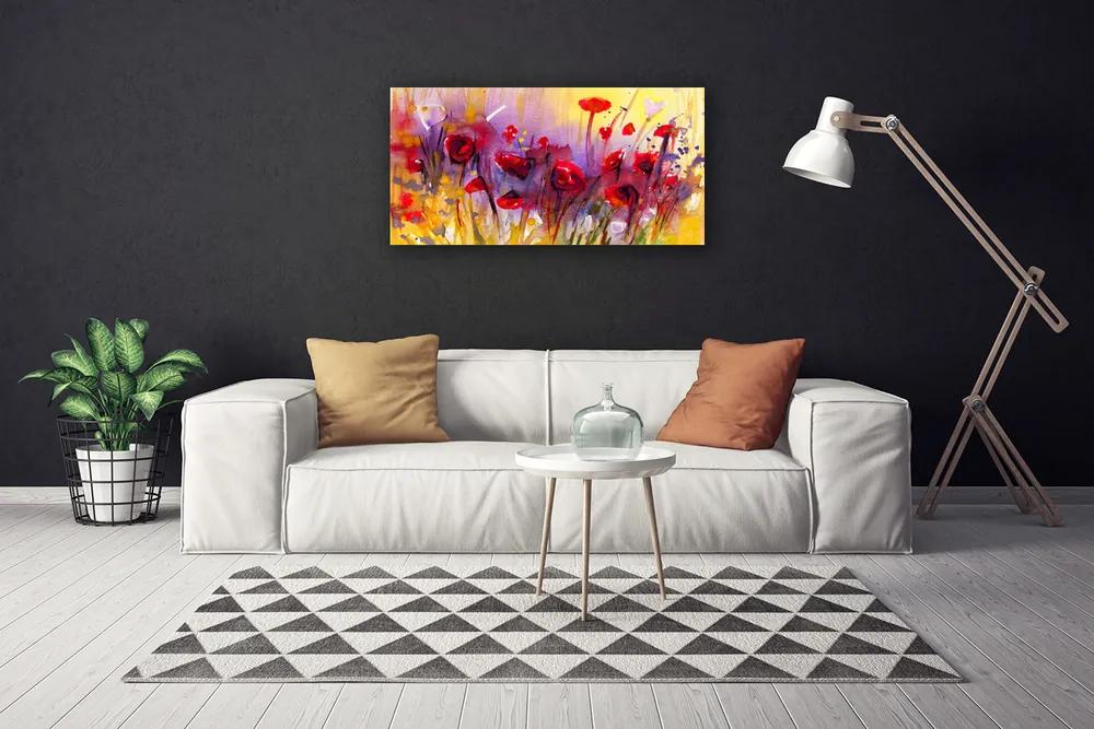 Obraz na plátně Květiny Rostlina Příroda Umění 125x50 cm