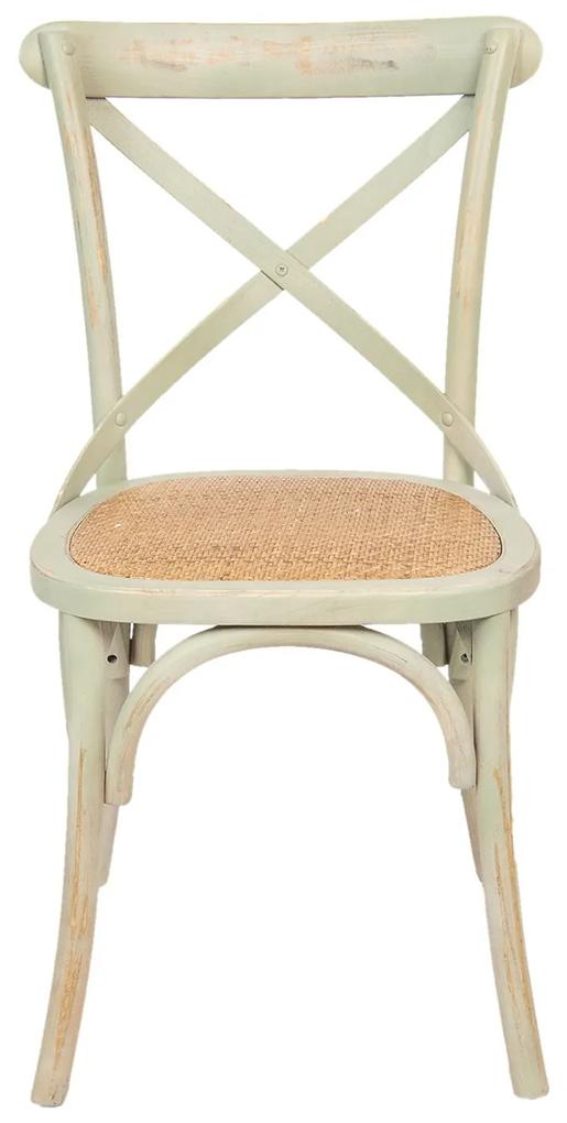 Dřevěná židle s patinou Retro - 46*42*87 cm