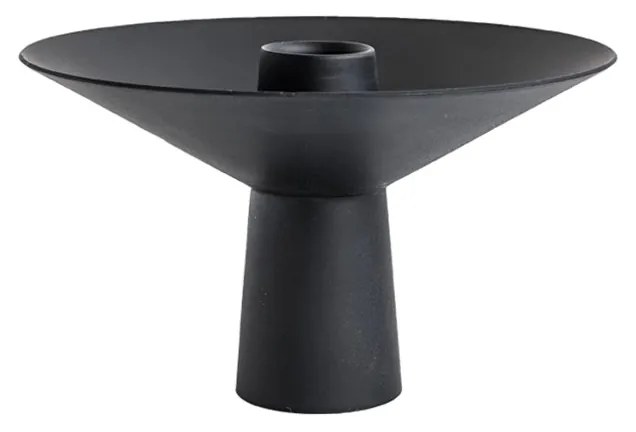 Kovový svícen Uma Candlestick Black COOEE Design