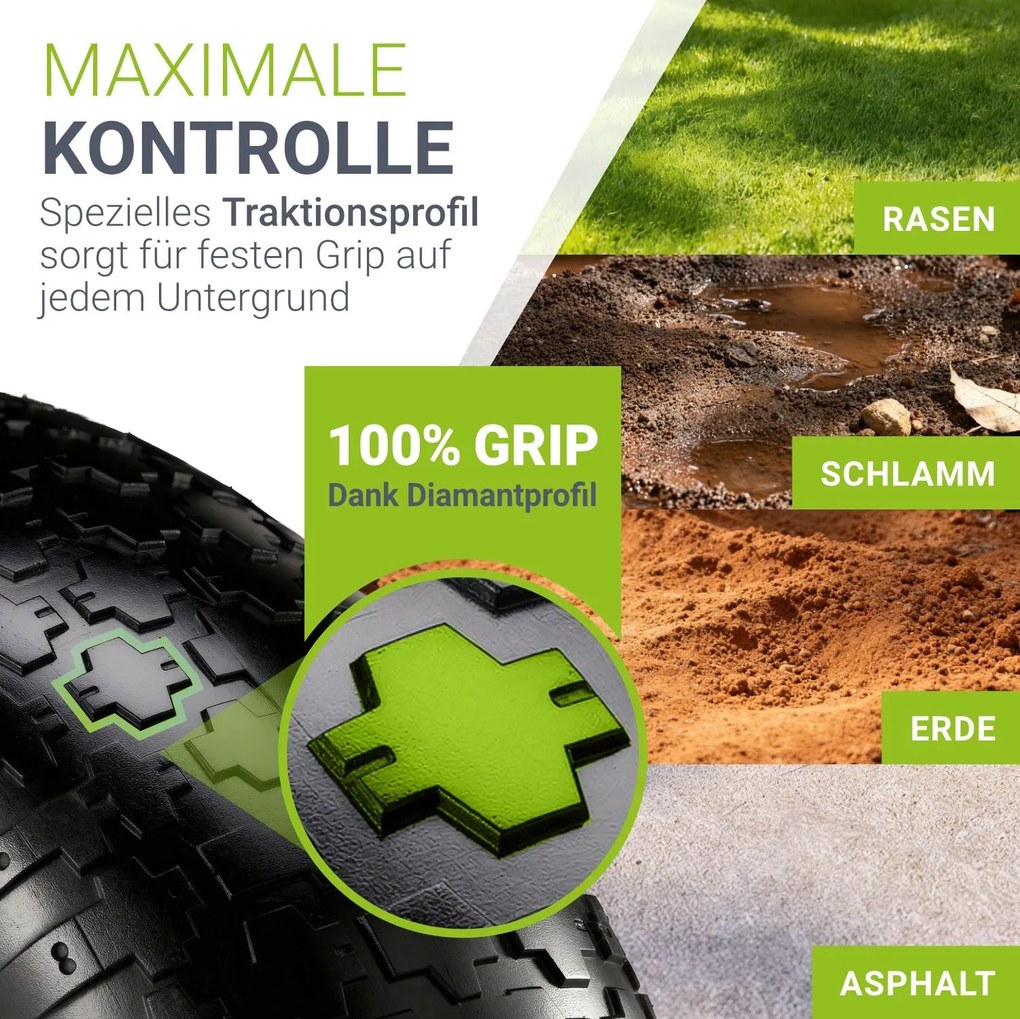 Juskys Zahradní kolečko Garden 100 l Barva: černá