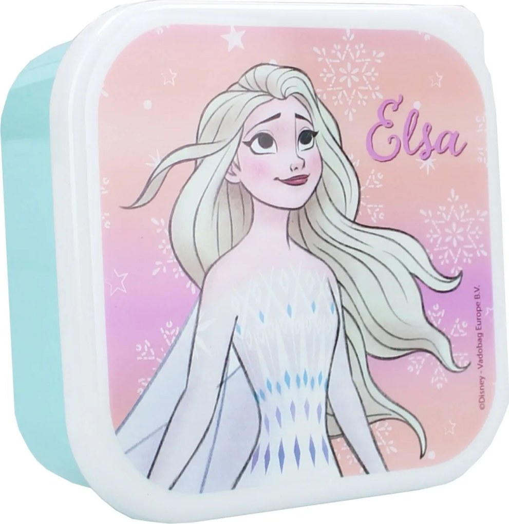 Svačinové boxy Ledové království - Frozen - motiv Elsa a Olaf - sada 3ks