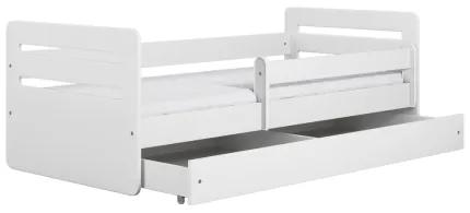 Dětská postel TOMI se zábranou - 180x80 cm - bíla - výběr barevného provedení - 3D6451