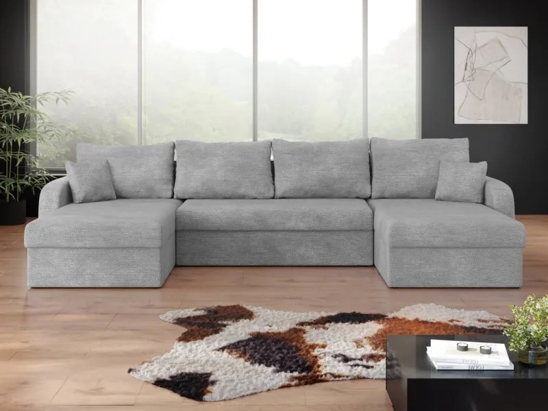 Rohová rozkládací pohovka Dalmir U Lux, Potah: Lux 06 + Lux 05