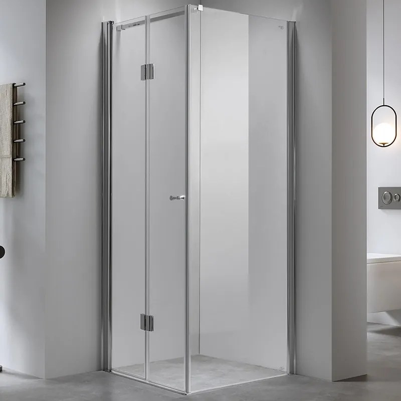 BPS-koupelny Čtvercový sprchový kout HYD-SK1180B 90x90 chrom/transparent - bez vaničky
