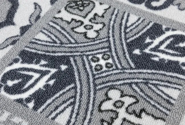 Protiskluzový běhoun Patchwork - šedý