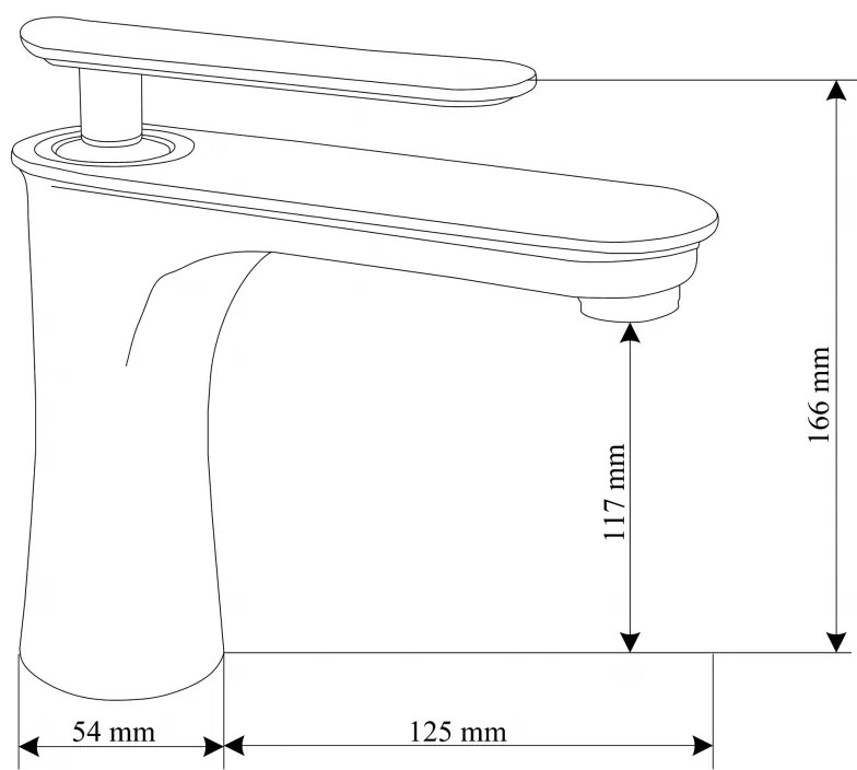 Mexen Trinity - BATERIE UMYVADLOVÁ, Chromová,72600-00