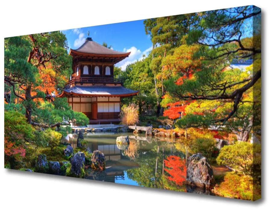 Obraz na plátně Zahrada Japonsko Krajina 125x50 cm
